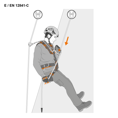 EPI ANTICHUTE - Longe de maintien pour travaux sur corde