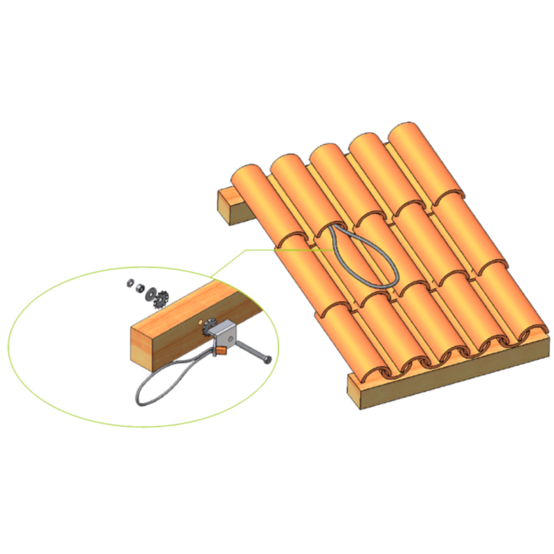 ANCRAGE TUILE - Solution antichute - travaux toiture