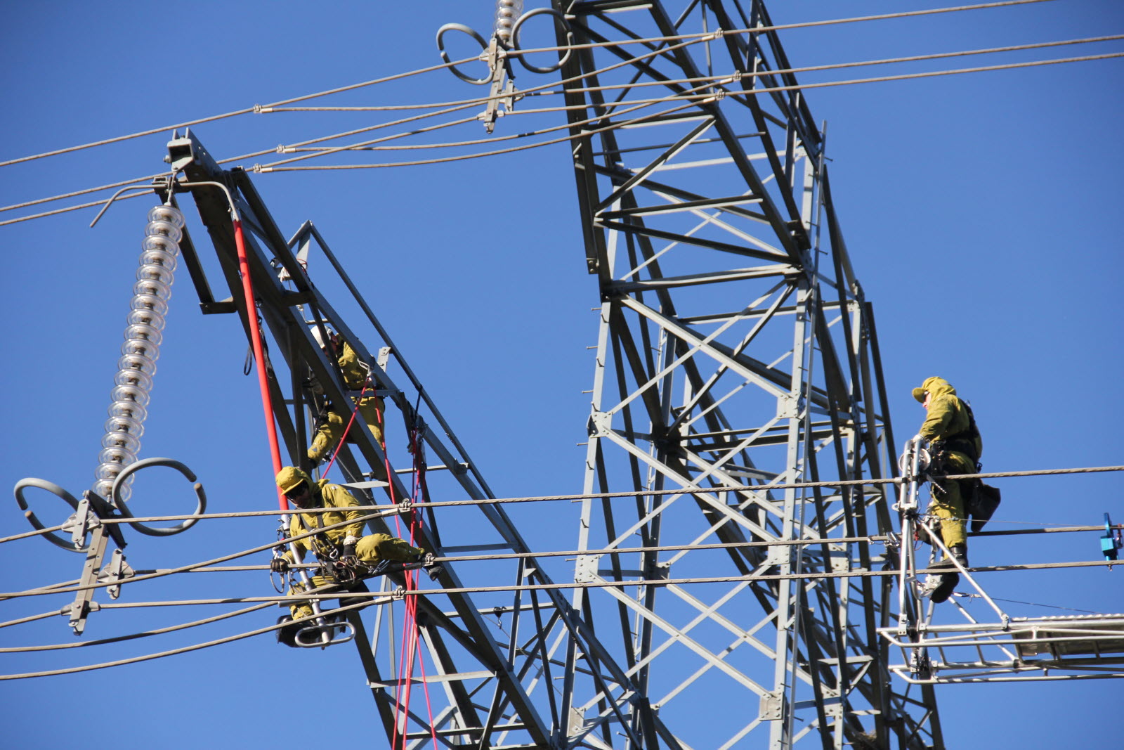 Interventions de travaux en hauteur sur pylône